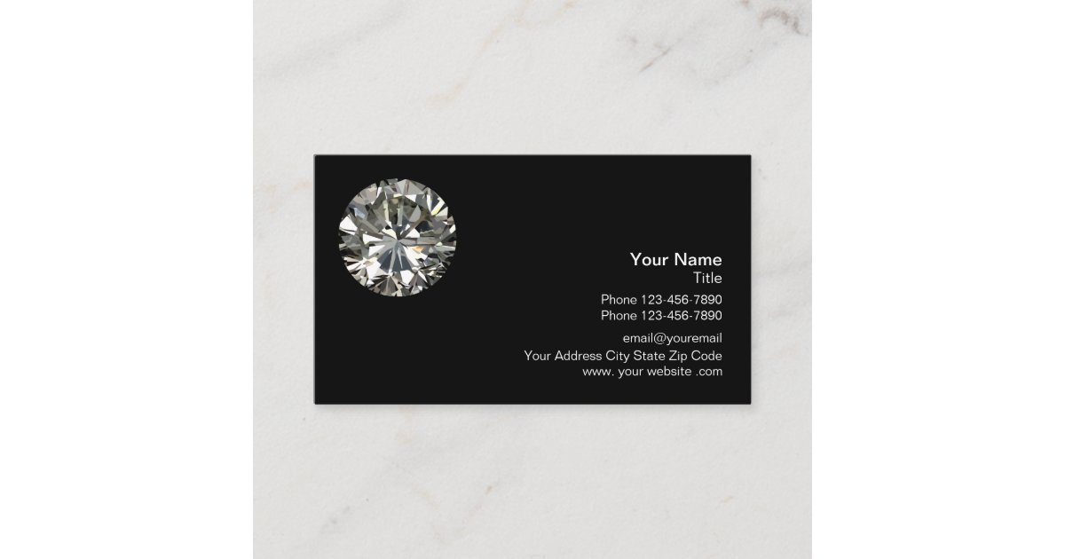 Diamond Logo Template Business Card | Zazzle