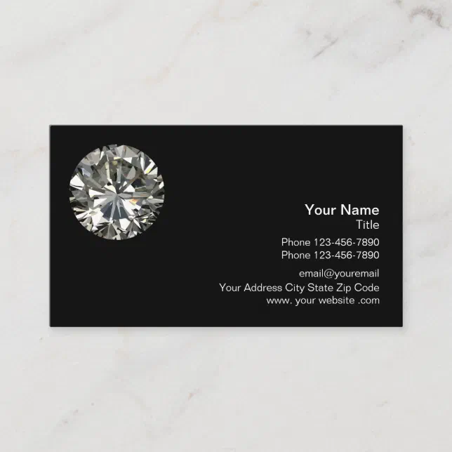 Diamond Logo Template Business Card | Zazzle