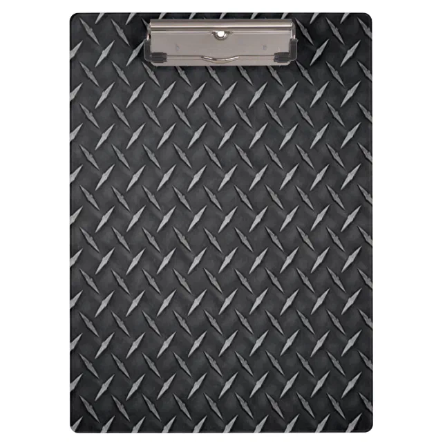 Diamond Metal Plate Clipboard | Zazzle