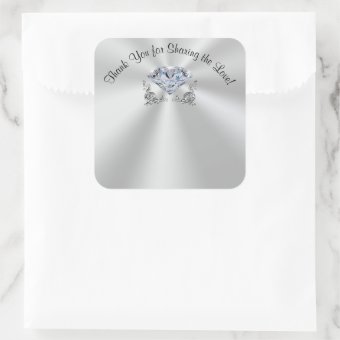 Diamond Name Tag Stickers for 60th Anniversary | Zazzle