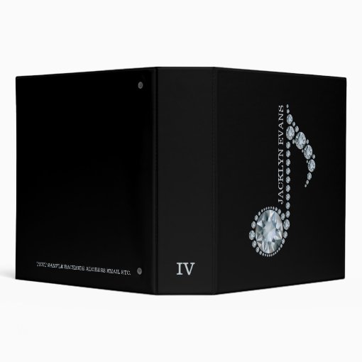 Diamond Note 3 Ring Binder | Zazzle