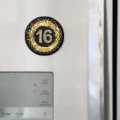 Diamond Number 16 Glitter Bling Confetti | gold Magnet | Zazzle