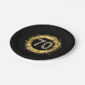 Diamond Number 70 Glitter Bling Confetti | gold Paper Plates | Zazzle