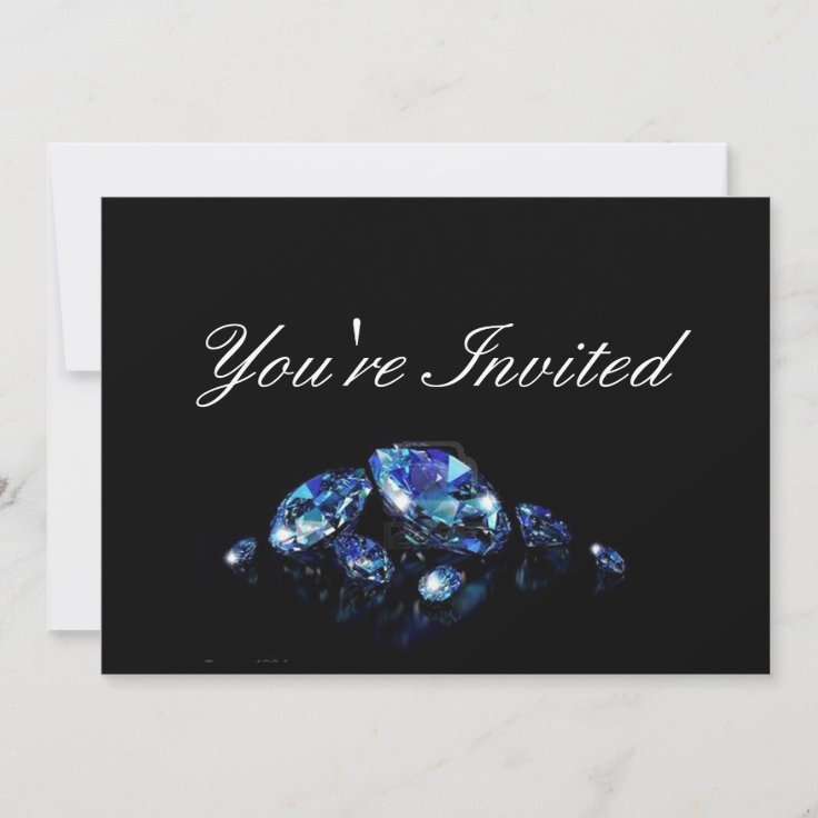 Diamond party invitation | Zazzle