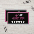 Diamond Pink Glitter Loyalty Card Customer Rewards | Zazzle