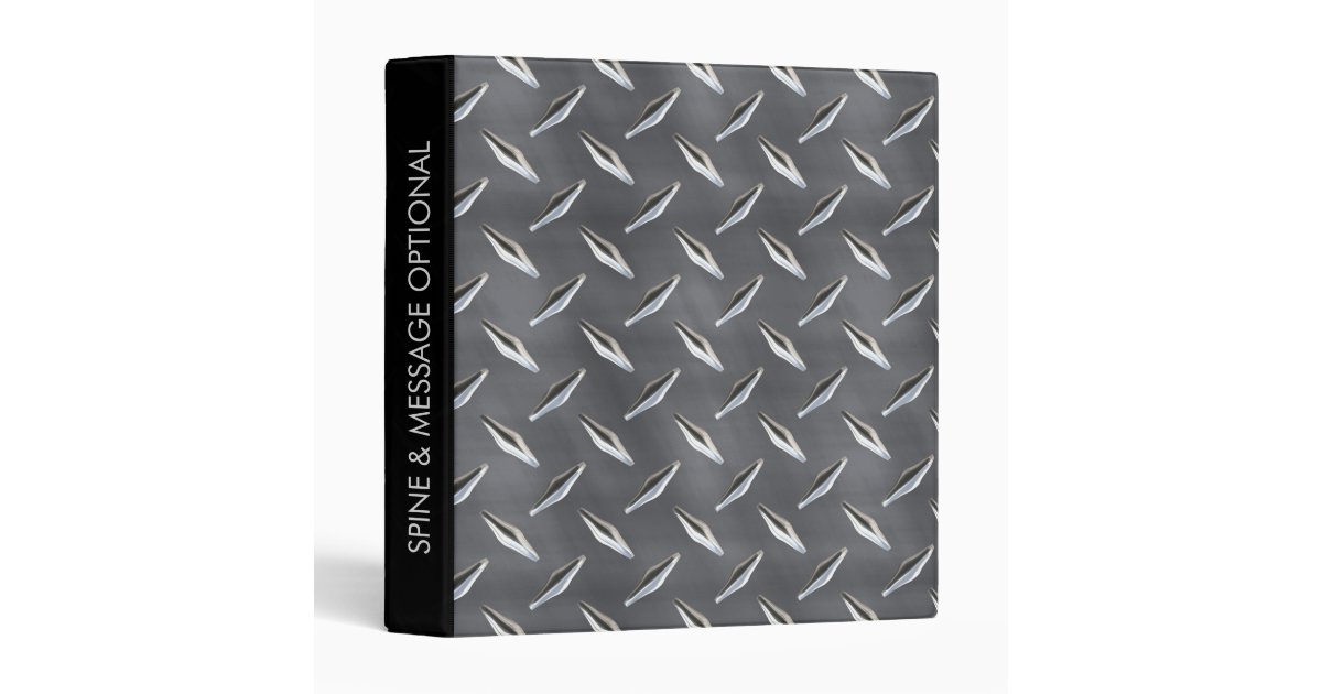 Diamond Plate 3 Options Binder | Zazzle