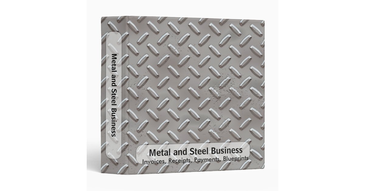 Diamond Plate Business Binder | Zazzle