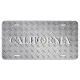 Diamond Plate California License Plate | Zazzle