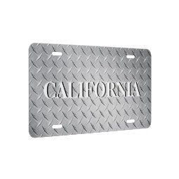 Diamond Plate California License Plate | Zazzle