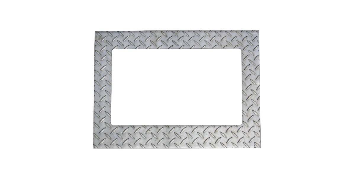 Diamond Plate Design 5x7 Magnetic Frame | Zazzle