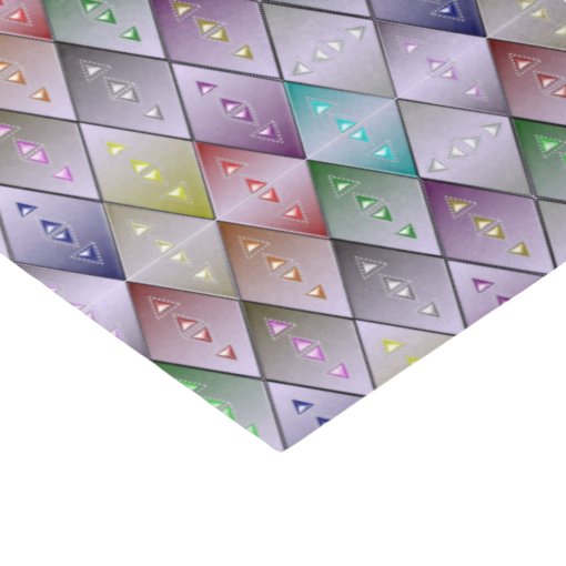 Diamond Quilt Pattern Tissue Paper Gift Wrap | Zazzle