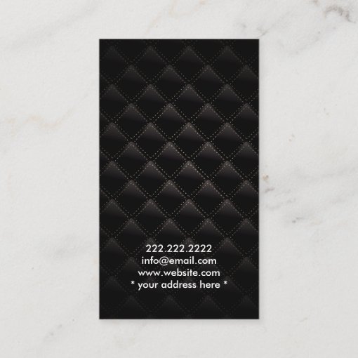 Diamond Quilt QR Code DJ Music Business Card | Zazzle