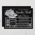Diamond Sneaker Ball Birthday Party Invitation | Zazzle