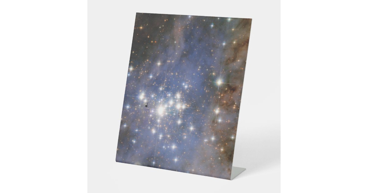 Diamond Stars in Carina Nebula Hubble Space Pedestal Sign | Zazzle