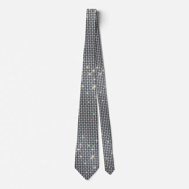 Diamond Ties, glitter brilliant Tie, white crystal Neck Tie | Zazzle