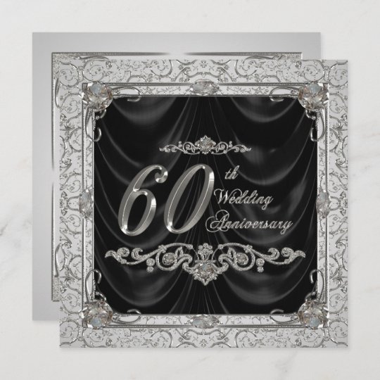 Diamond Wedding Anniversary Invitation | Zazzle.com