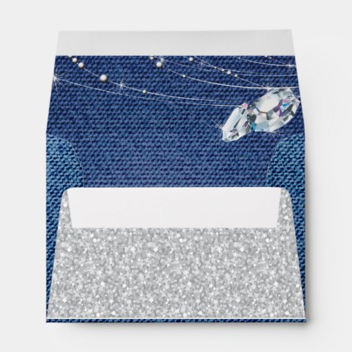 Diamonds and Denim Party, A6 Envelopes | Zazzle