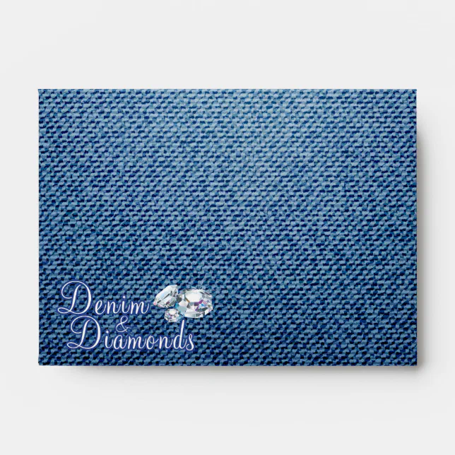 Diamonds and Denim Party, A6 Envelopes | Zazzle