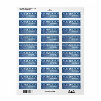 Diamonds and Denim Party Address Labels | Zazzle