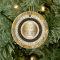 Diamonds Gold 50th Wedding Anniversary 50 Years Ceramic Ornament | Zazzle