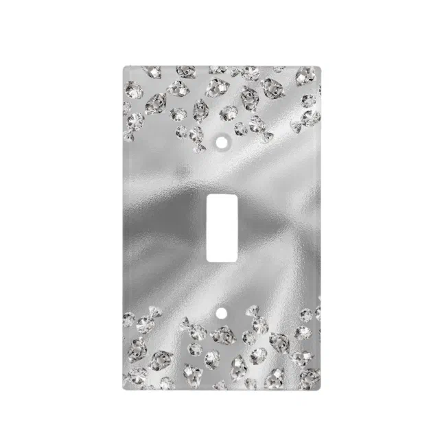 diamonds pattern modern elegant girly trendy light switch cover | Zazzle