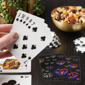 Diamonds Watercolor Art Classic Playing Cards | Zazzle