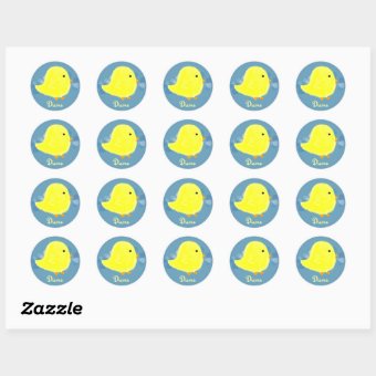 Diana Cute Baby Chick Sticker | Zazzle