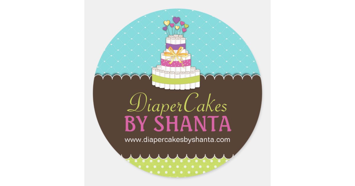 Diaper Cake Stickers | Zazzle