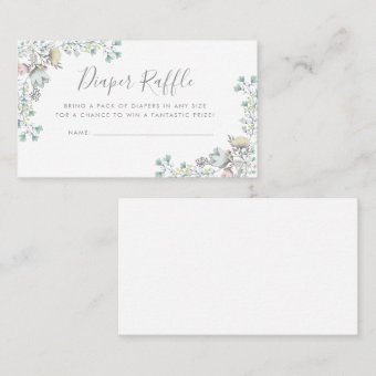 Diaper Raffle | Baby Shower Invitation Insert | Zazzle