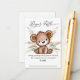Diaper Raffle Bear Boho Pampas Grass Bearly Wait Enclosure Card | Zazzle