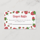 Diaper Raffle Berry Sweet Baby Shower Strawberry Enclosure Card | Zazzle