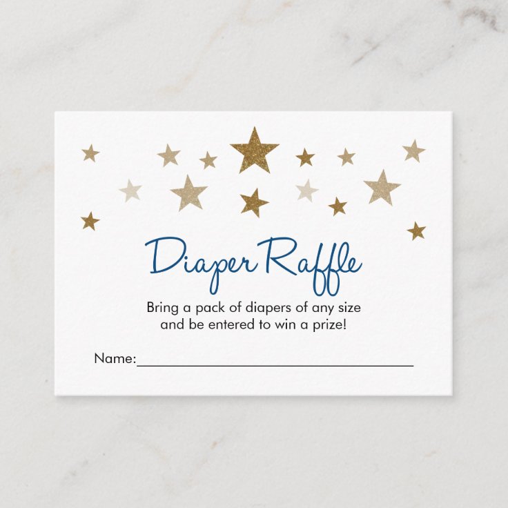 Diaper Raffle Insert Card | Zazzle