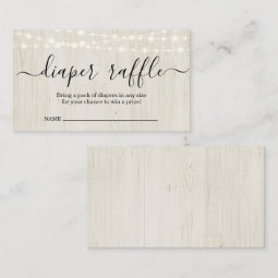 Diaper Raffle Insert for Baby Shower Invitation | Zazzle