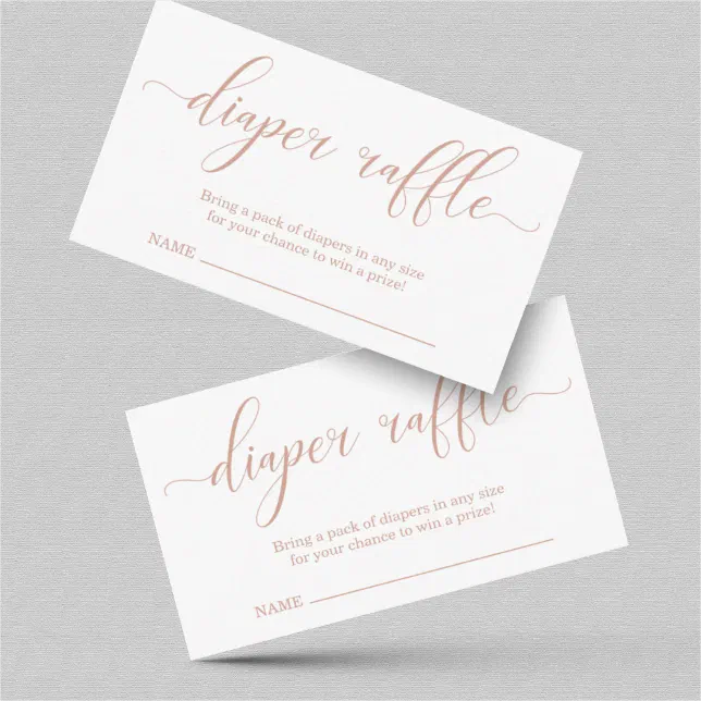Diaper Raffle Insert for Baby Shower Invitation | Zazzle