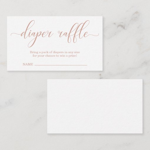Diaper Raffle Insert for Baby Shower Invitation | Zazzle