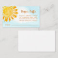 Diaper Raffle Ray Of Sunshine Baby Shower Enclosure Card | Zazzle