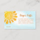 Diaper Raffle Ray Of Sunshine Baby Shower Enclosure Card | Zazzle