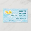 Diaper Raffle Rubber Ducky Splish Splash Enclosure Card | Zazzle