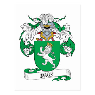 Diaz Coat Of Arms Postcards | Zazzle