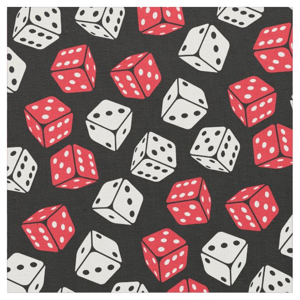 Dice Board Games Gambling Fabric | Zazzle