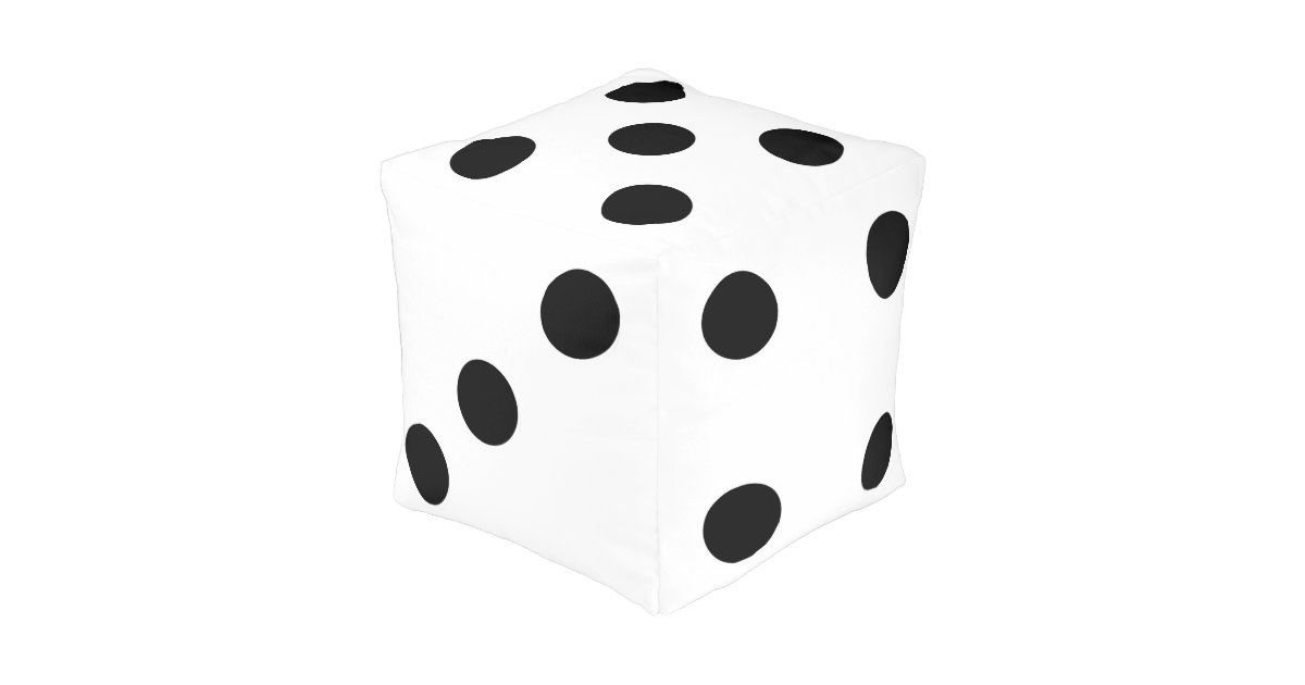 Dice Cube Pouf Custom Made | Zazzle