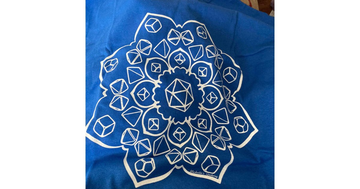 Dice Mandala in White T-Shirt | Zazzle