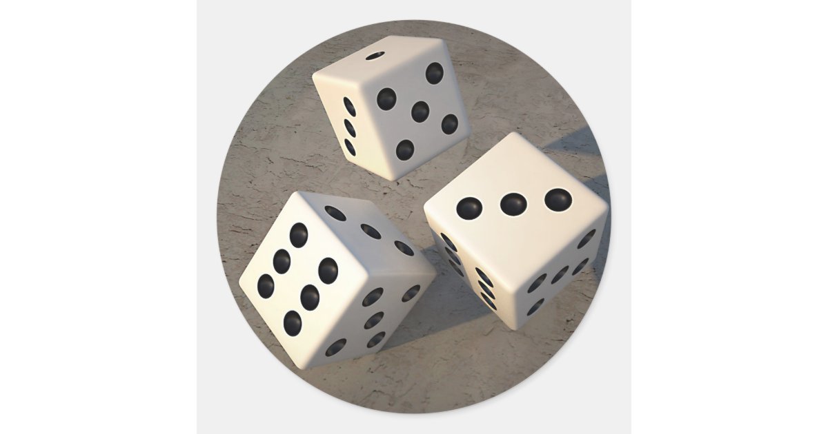 dice stickers | Zazzle