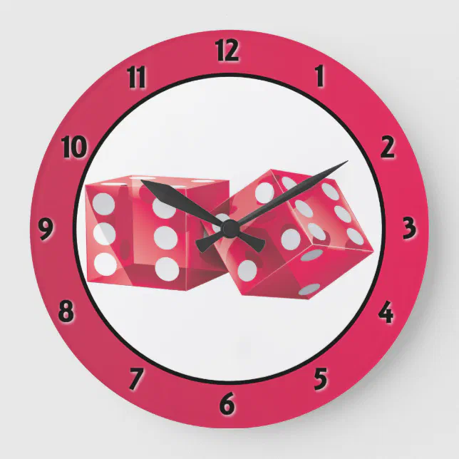 Dice Wall Clock | Zazzle
