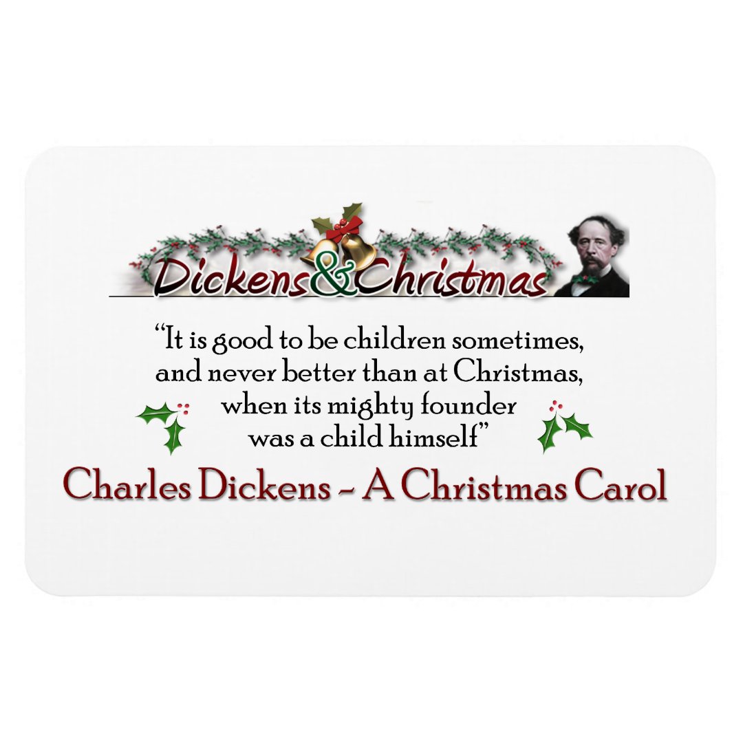 Dickens A Christmas Carol Quote Magnet | Zazzle