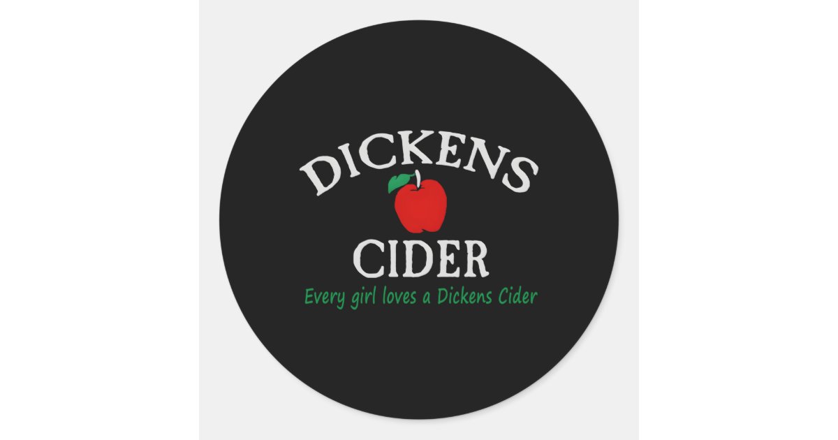 Dickens Cider Hood Classic Round Sticker | Zazzle