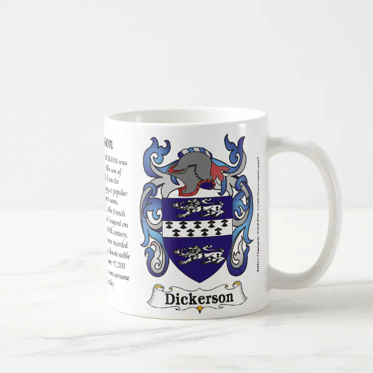 Dickerson Family Coat of Arms mug | Zazzle