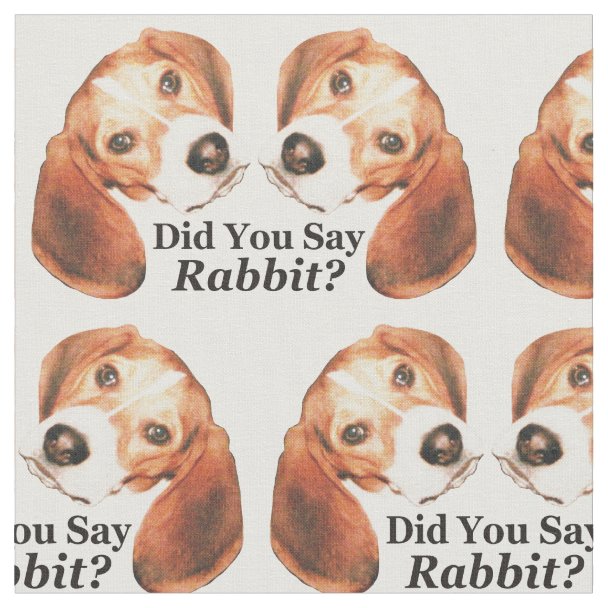 Rabbit Fabric | Zazzle.com