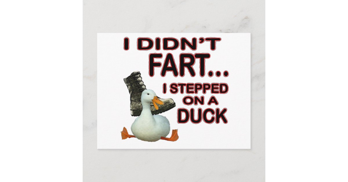 Didn't Fart Postcard | Zazzle