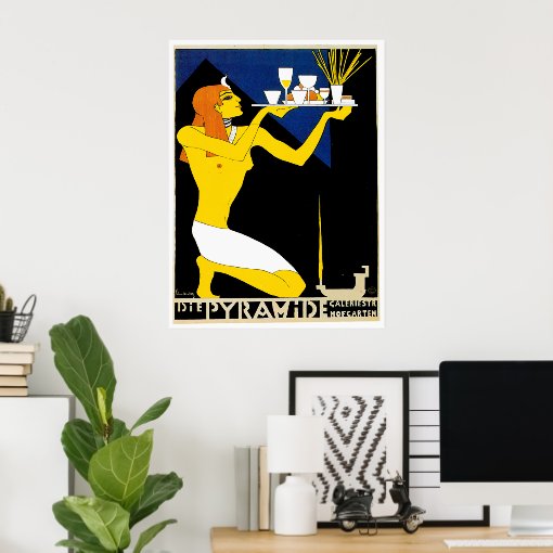 Die Pyramide Vintage Drink Ad Art Poster | Zazzle